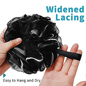 FARMOGA Bath Sponge Shower Loofah Soft Mesh Body Wash Scrubber Exfoliator Puff Shower Sponge Essential Skin Care for Women & Men Bathing Tool
