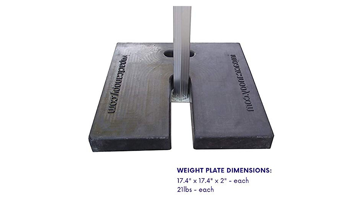 Impact Canopy Rubber Weights (Set of 4) for Outdoor Stability