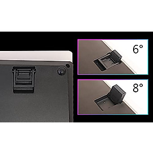 i-rocks K71M RGB Mechanical Gaming Keyboard with Media Control Knob, Gateron Switches (Brown), 107 Keys w/Full NKRO, PBT Keycaps, Multimedia Hotkeys, Detachable USB-C Cable and Onboard Storage, Black