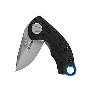 Kershaw Aftereffect Folding Pocket Knife, 1.7-Inch Blade with Manual Opening, Inset Liner Lock (1180), Black