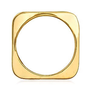 Ross-Simons Italian 14kt Yellow Gold Square Ring. Size 9
