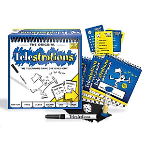 Telestrations Original 8-Player | Family Board Game | A Fun Game for Kids and Adults | Game Night Just Got Better | The Telephone Game Sketched Out | Ages 12+
