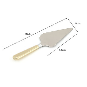 Wedding Cake Knife and Server Set, Cake Cutting Set For Wedding, Cake Cutter Knife & Pie Server, Cake Server for Birthday,Anniversary,Holiday,Baby Shower,Party