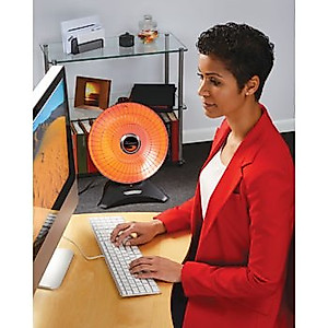 Presto, Heatdish Plus Parabolic Heater 120 Volts Ac, 1000 Watts, Infinite Switch Technology with Multiple Heat Settings Compare Product