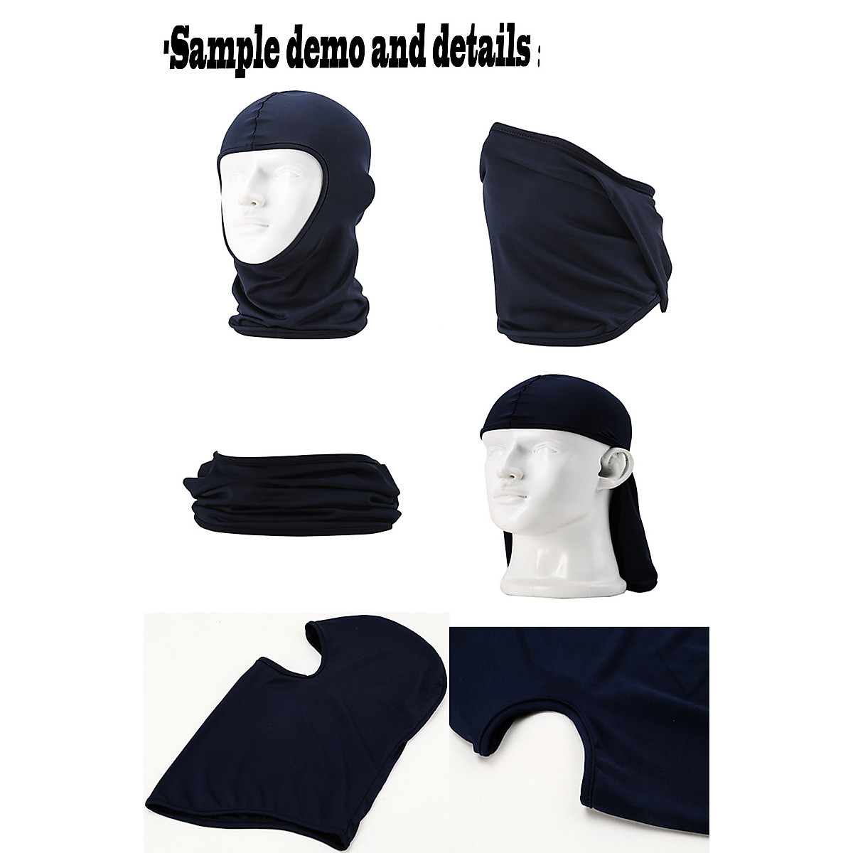 GANWAY Ski Mask Balaclava Hood Skullies Beanies Outdoor Sports Cycling Hat (Darkgray)