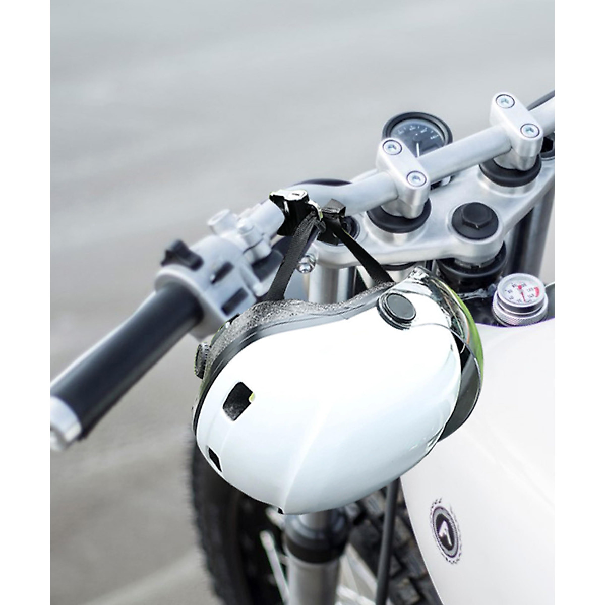 Zlirfy Motorcycle Helmet Lock - Anti-Theft Security Lock with 2 Keys, Aluminum Alloy 22mm-26mm, Tamper-Proof for Motorbike, Scooter, Street Bike