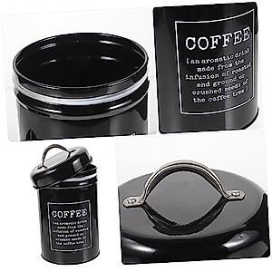 BETOOKY Coffee Can Sealed Container Tea Containers Coffee Container Flour Storage Container Coffee Powder Jar Metal Tea Canister Coffee Sugar Tea Canister Set Metal Canister Coffee Jars