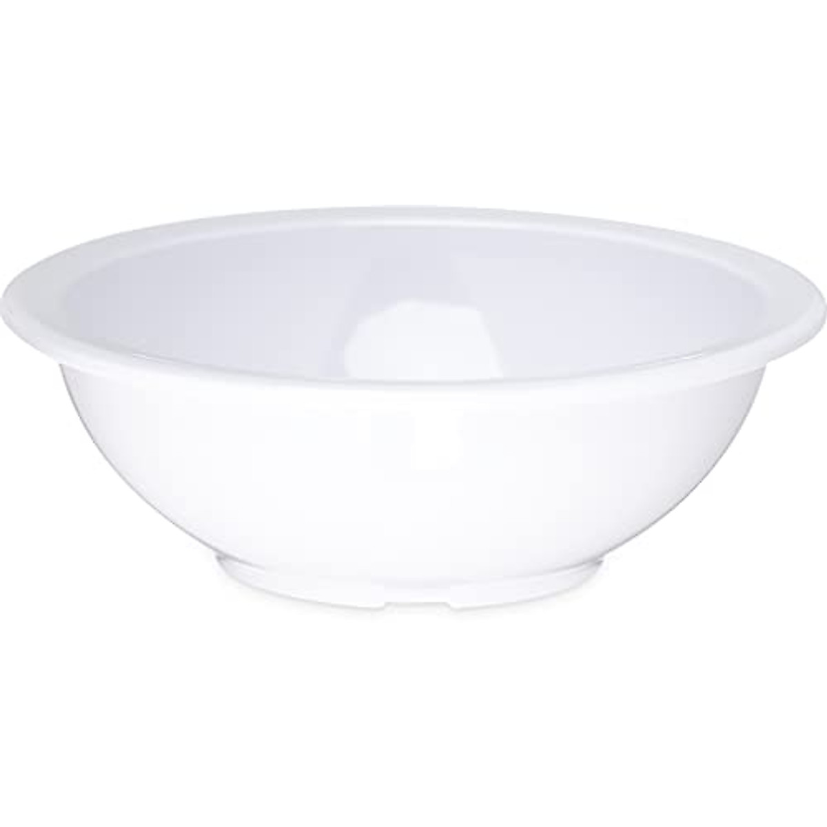 Carlisle FoodService Products Kingline Reusable Plastic Bowl Chowder Bowl, Soup Bowl for Home and Restaurant, Melamine, 16 Ounces, White, (Pack of 48)