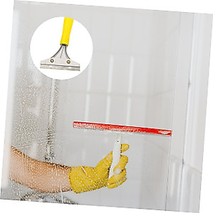 Mikinona 4pcs Cleaning Blade Stovetop Griddle Grill Scraper Utility Scraper Wall Scraper Paint Scraper Floor Scraper Tile Tools Wallpaper Tools Floor Squeegee Yellow Aluminum Alloy