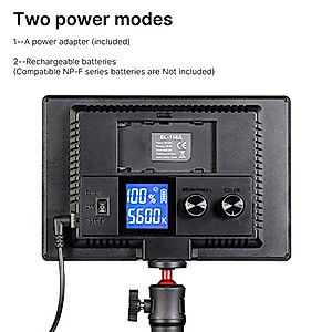 JUSMO K3 Key Light w Extendable Desktop Stand, Brightness/Color Temperature Adjustable LED Video Light, Soft Panel Fill Light for Streaming, Record Videos, Video Calls, Zoom Meetings