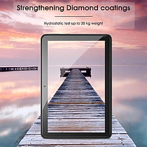 OMOTON Screen Protector for New Amazon Kindle Fire HD 8/8 Plus/Kids/Kids Pro Tablet(2024/2022/2020, 12th/10th Generation, 8 inch), Tempered Glass/9H Hardness/Case Friendly, 2 Pack