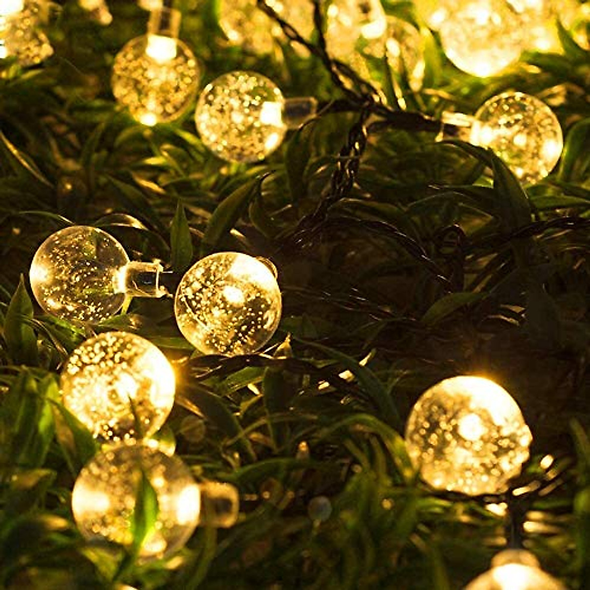 ZBM--ZBM Globe String Lights, Crystal Balls Waterproof Fairy Lights, Outdoor Starry Lights Solar Powered String Lights, Decorative Lighting for Home, Garden, Party, Festival Luces de hadas