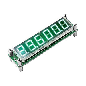 Walfront Frequency Counter PLJ-6LED-H LED Display Digital Frequency Counter Meter Tester Module 1MHz- 1000MHz Measuring Range High Resistance(Green Font)