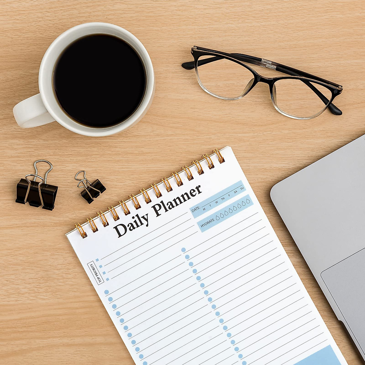 Hotop 6 Pack To Do List Notepad Daily Planner Notepad to Do Notebook Daily To Do List Notebook Daily To Do Notepads for Adults and Kids Classroom Office, 30 Sheets/ Pack (Mixed Colors, Fresh Style)