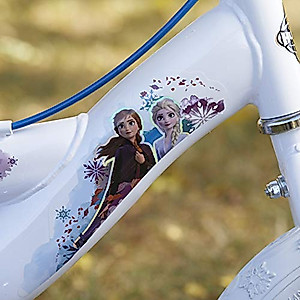 Huffy Frozen 2 Kid Bike, Training Wheels, Streamers & Basket Included, 12 inch