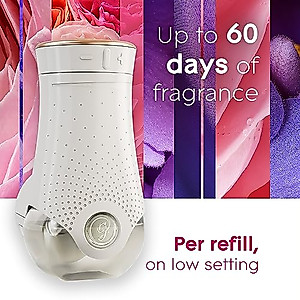 Glade PlugIns Refills Air Freshener, Scented and Essential Oils for Home and Bathroom, Rose & Bloom, 3.35 Fl Oz, 5 Count