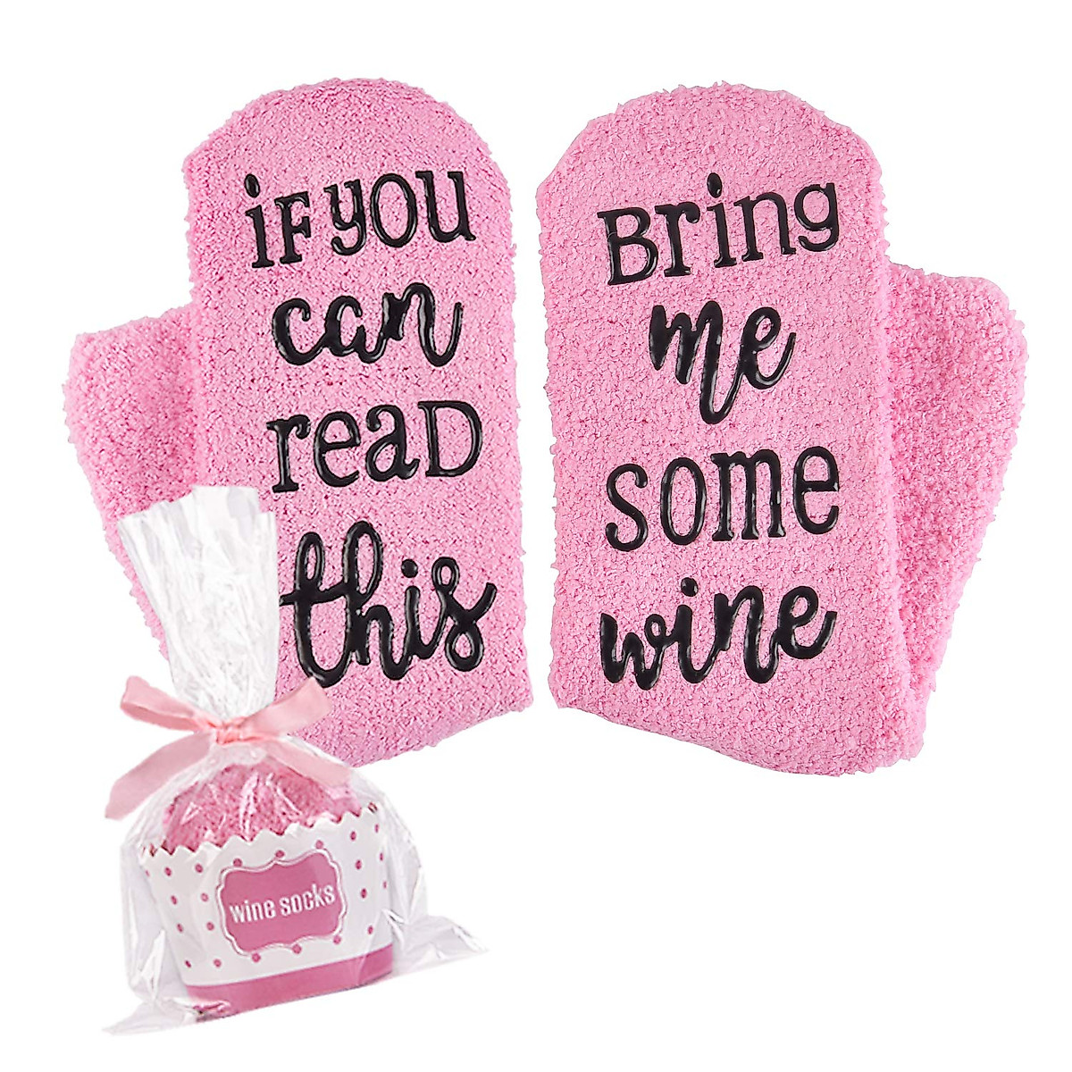 I Love to Wrap Both My Hands Around It and Swallow Stemless Wine Glass Set with Wine Socks and Bottle Opener for Women Friend Wife Girlfriend Her, Gag Gift for Bachelorette Party Birthday, 15 Oz