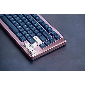 kfaPBT White on Navy Keycap Set for Mechanical Keyboard, 152 Keys Set Custom Keycap Set, Cherry Profile, Compatiable with 100%, 75%, 65%, 60% Keyboards