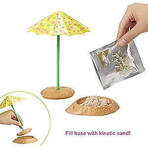 Barbie Color Reveal Foam! Doll & Pet Friend with 25 Surprises: Scented Bubble Solution, Outfits, Hair Extension, Kid Bracelet & Charm Hidden in Sand; Sunny Pineapple-Theme; for Kids 3 Years & Up