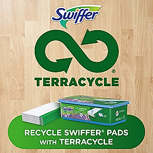 Swiffer Sweeper Wet Mopping Pad Refills for Floor Mop with Febreze Lavender Scent, 12 Count (Packaging May Vary)