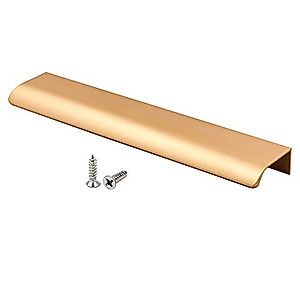 LC LICTOP 4 Pcs Arc Modern Finger Edge Pulls Tab Pull 200mm/7.87" Length Finger Drawer Pulls