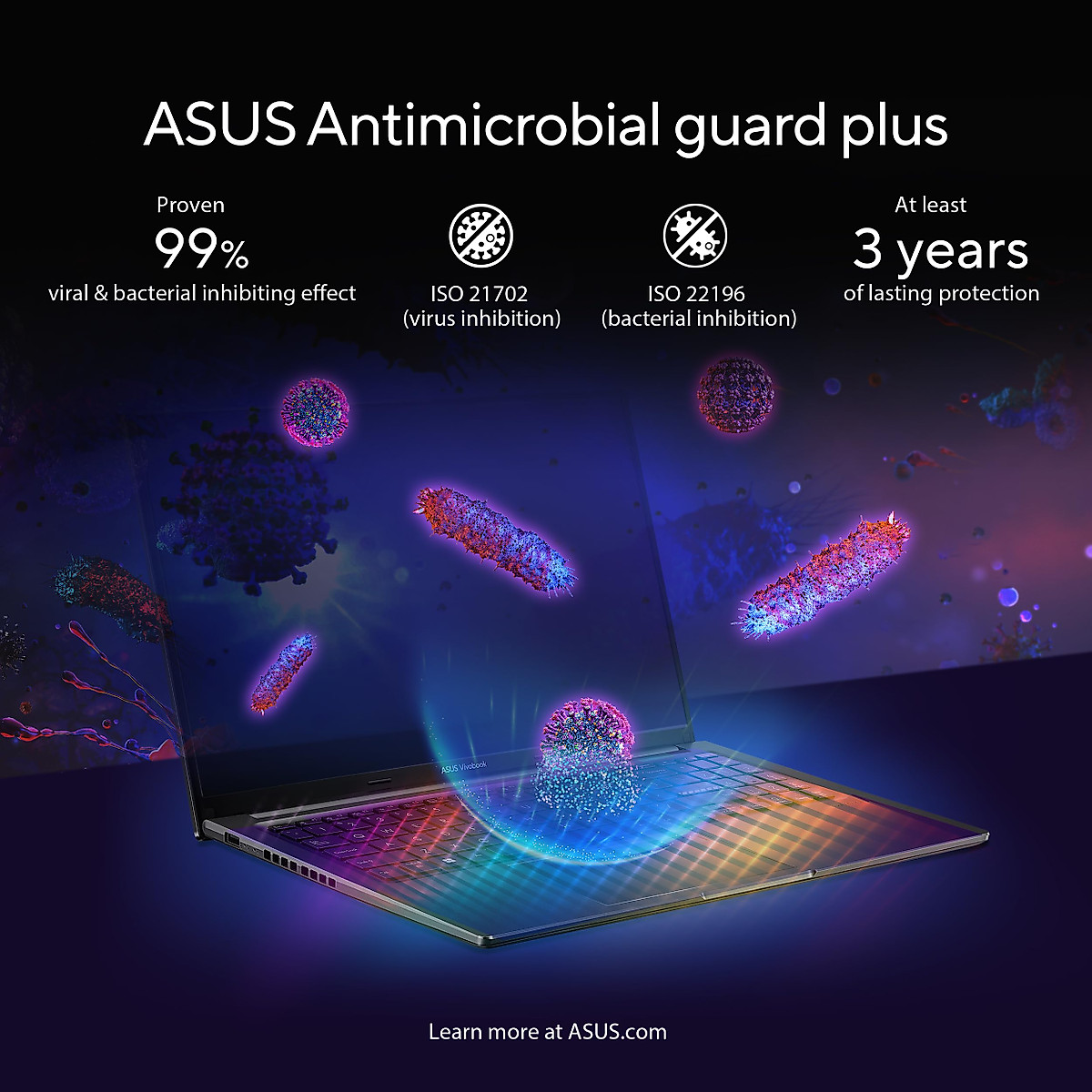 ASUS Vivobook 16 Laptop, 16” WUXGA 1920X1200 16:10 Display, AMD Ryzen™ 5 5625U CPU, AMD Radeon™ Graphics, 8GB RAM, 512GB SSD, Fingerprint Sensor, Windows 11 Home, Indie Black, M1605YA-EH54