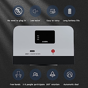 PRABOS Automatic Poker Card Dealer, 360°Rotating Fully Automatic Card Dealer Robot Poker Machine, Maximum Deal 2 Decks, Maximum 8 Players, Suitable for Friends Gatherings, Casinos