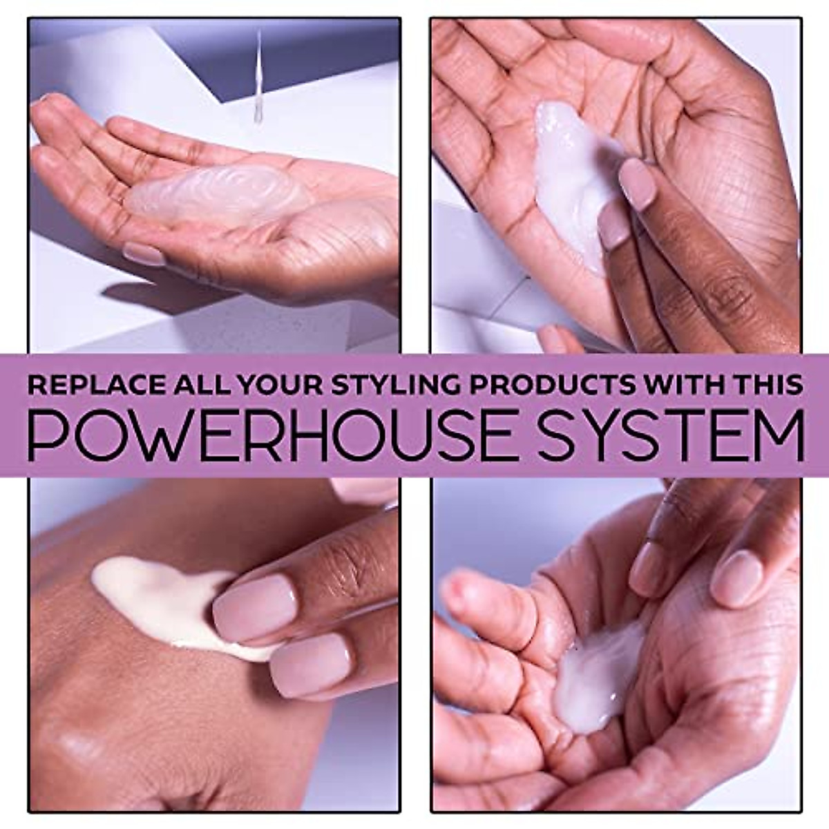 CurlMix Curly Hair Wash and Go Sampler - Lavender Fragrance - Clarifies, Moisturizes, and Strengthens Ethnic, Natural, and 4C Hair - Organic, Handmade Shampoo, Conditioner, Moisturizer, Softening Gel - Paraben Free - Sulfate Free - 4oz - (Set of 4)