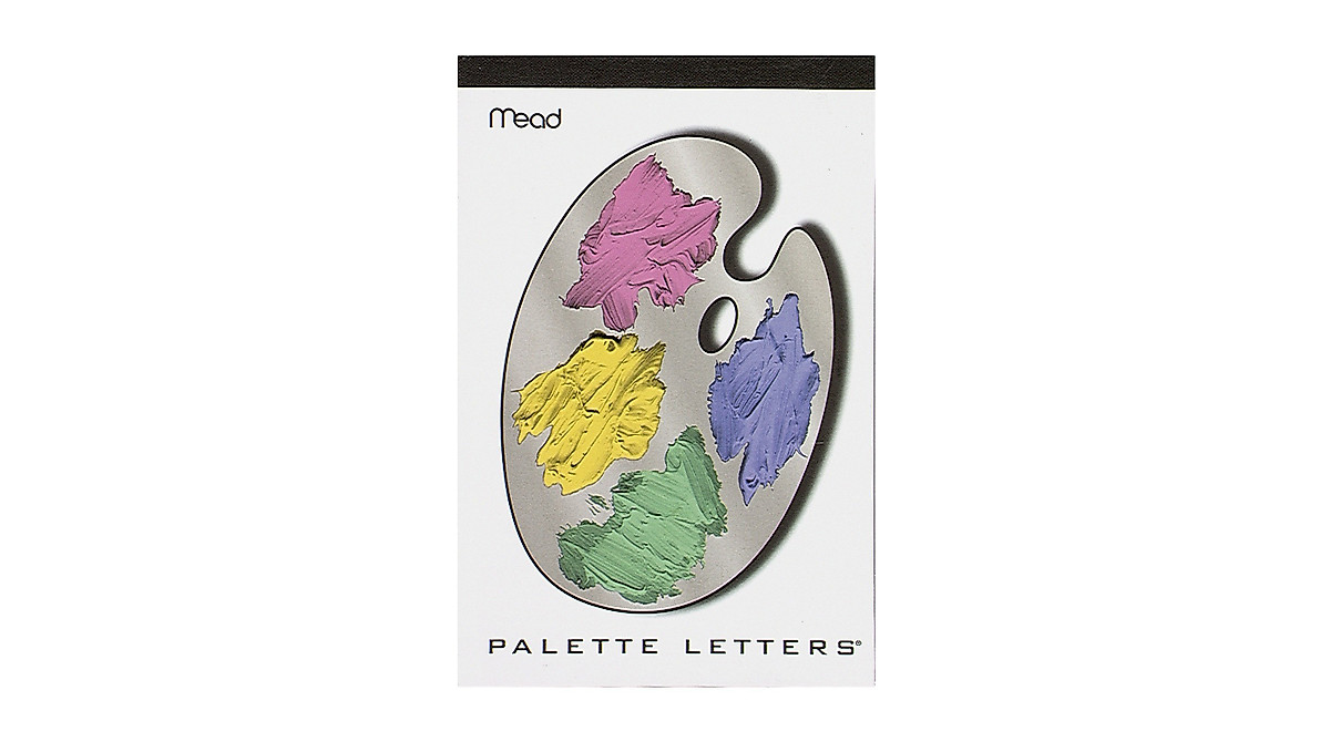 Mead Palette Letters Tablet - 120 Sheets of Colorful Paper