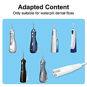 IIYL Charger Cord Replacement for Waterpik Water Flosser WP360 WP462 WP450 WF13 WP100 Water Flosser, USB Charging Cable (White)