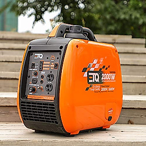 ETQ Tough Quality 2000/3600Watt Portable Generator - Extremely Quiet - CARB Compliant (2000W inverter)