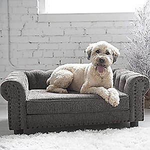 Petmate La-Z-Boy Newton Sofa Large Dog Bed, 40 x 27 Inches, Graphite
