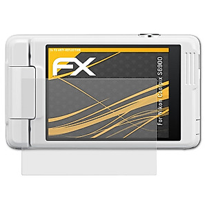 atFoliX Screen Protector compatible with Nikon Coolpix S6900 Screen Protection Film, anti-reflective and shock-absorbing FX Protector Film (3X)