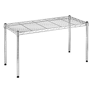 Whitmor Supreme Wide Stacking Shelf - Heavy Duty - Adjustable - Chrome