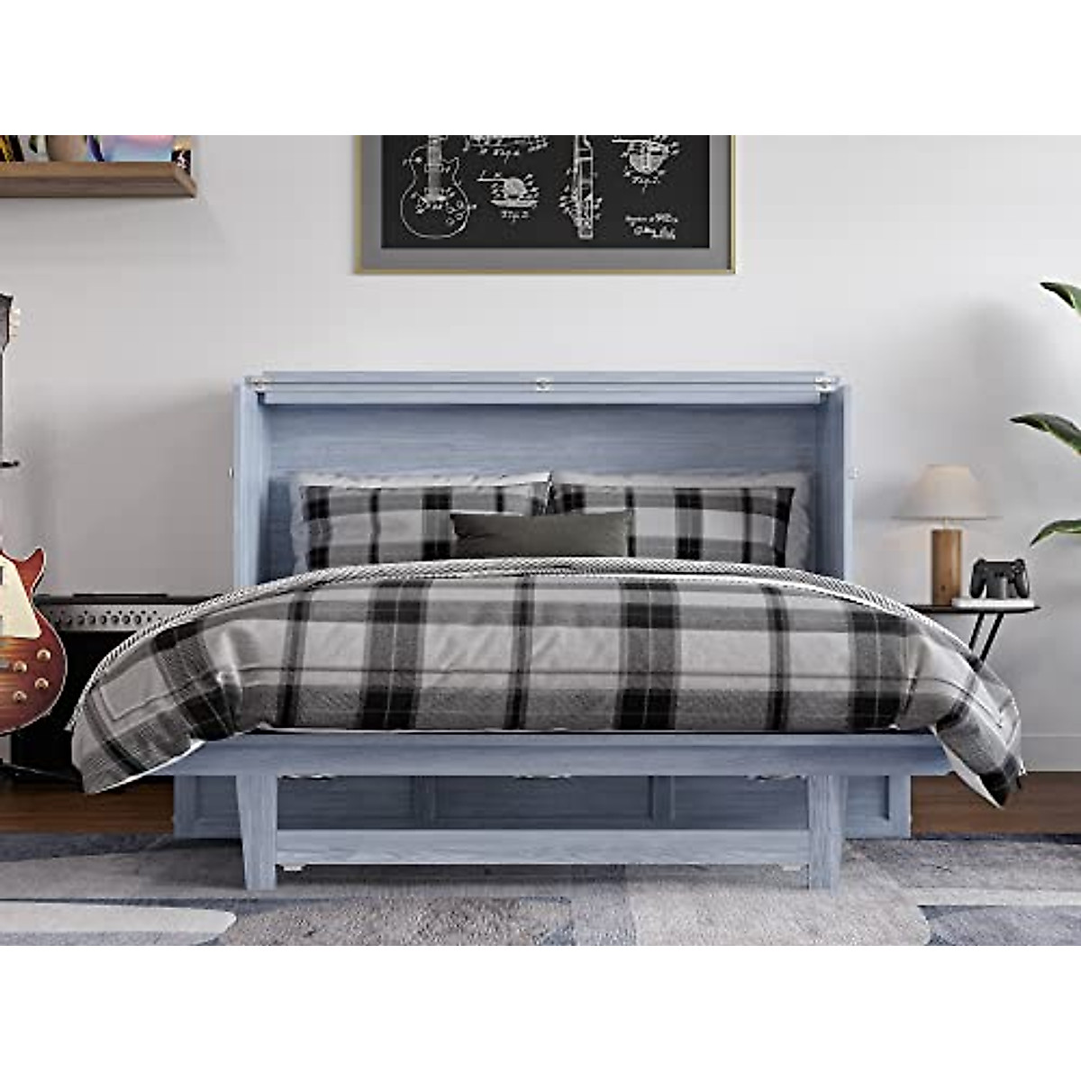 AFI, Northfield Murphy Bed Chest, Queen, Driftwood