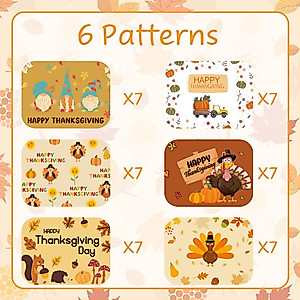 42PCS Thanksgiving Leftover Containers, Thanksgiving Tin Foil Containers with Lids Turkey Aluminum Disposable Food Storage Pans for Fall Party Leftovers, Holiday Treats, Thanksgiving Party Favors