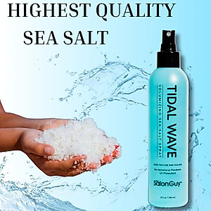 THESALONGUY Tidal Wave Sea Salt Spray Texturizing & Volumizing Hair Mist with Natural Sea Salt & Kelp for Beachy Waves Ideal for All Hair Types