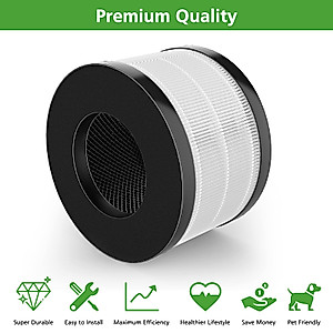 2 Pack of AP01 H13 HEPA Replacement Filter Only Compatible with Hi mox AP01(H01) Air Purifier, High-Efficiency 3-Stage Filtration for Hi mox AP01 Replacement Filter【Not Fit for Ganiza A10】