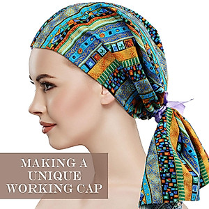 5 Pieces African Print Fabric Pieces Ethnic Pattern Cotton Fat Quarters Pre Cut Quilting Cloth Fabric Fat Quarters Bundles for Sewing Patchwork Face Protectors Crafting Projects, 19.5 x 15.7 Inch