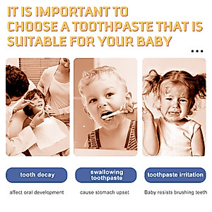 Foam Toothpaste Kids, Toddler Toothpaste with Low Fluoride, Foaming Toothpaste Kids and Mouthwash for Dental Care for Children 3+