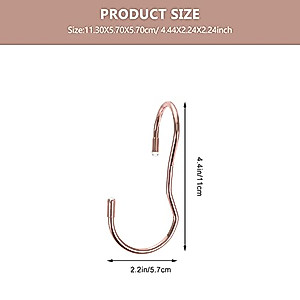 HONMEET 8 pcs Bag Drop Hook Clothes Hanger Twisted Belts Scarves Purse Space Organizers Anti- Large Rose Handbags Organizer Plants Purses Kitchen Steel Clo Metal Bathroom S Bags Shape