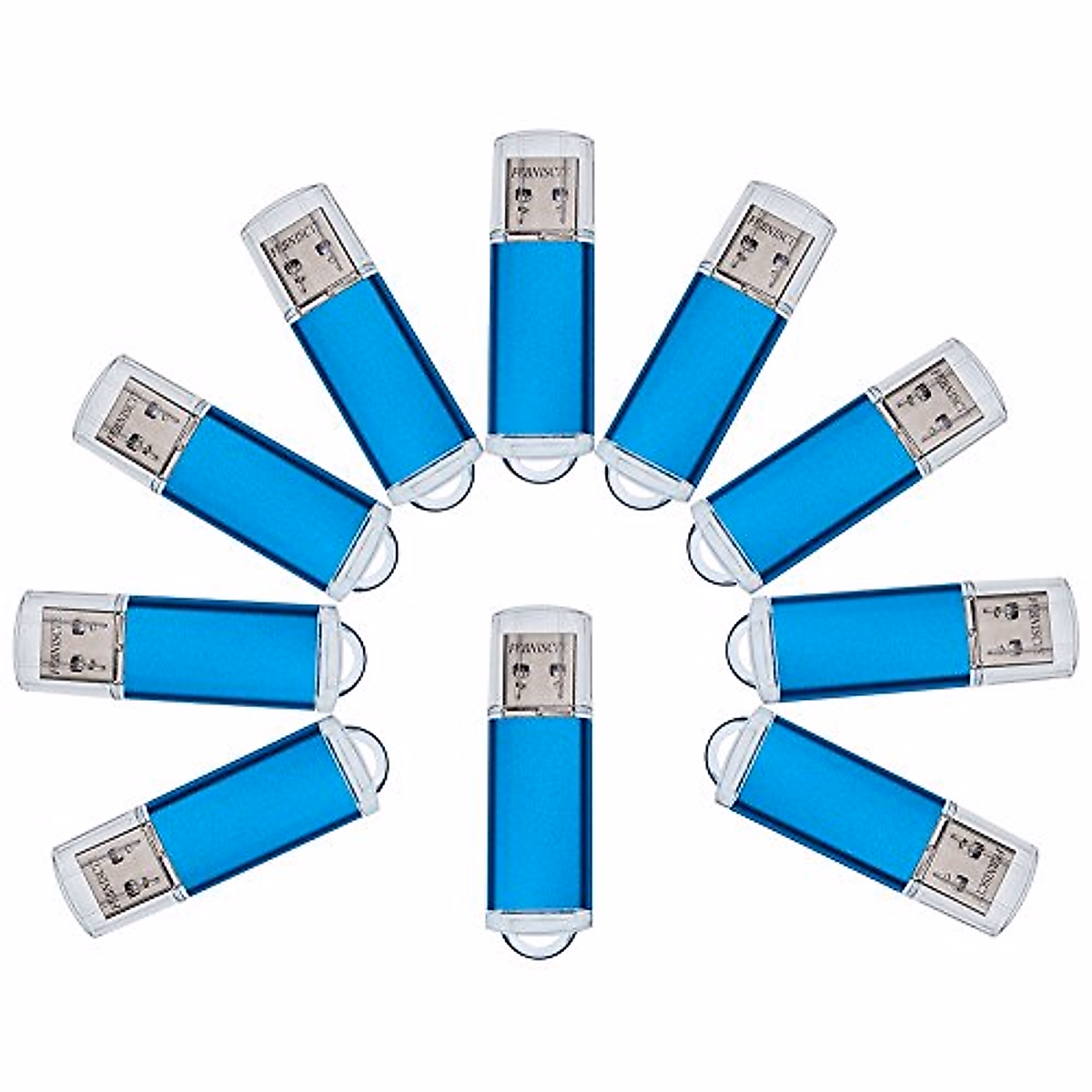 FEBNISCTE 16GB USB 3.0 Flash Drives Bulk Pack of 10 Blank USB Flash Drives Portable USB Drives