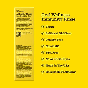 Twice Mouthwash Alcohol Free - Strong Mint - Next Gen, Premium Immunity Rinse - Teeth Whitening Mouthwash, Gum Health, and Fresh Breath - One Month Supply