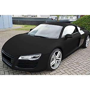 2pcs 4"x8" (10cmx20cm) Sample Ultra Matte Flat Black Vinyl Wrap Auto Car Sticker Decal Film Sheet Bubble Free Air Release Technology