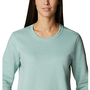 Columbia Women's Logo Crew, Aqua Tone/Outline Logo, 3X Plus