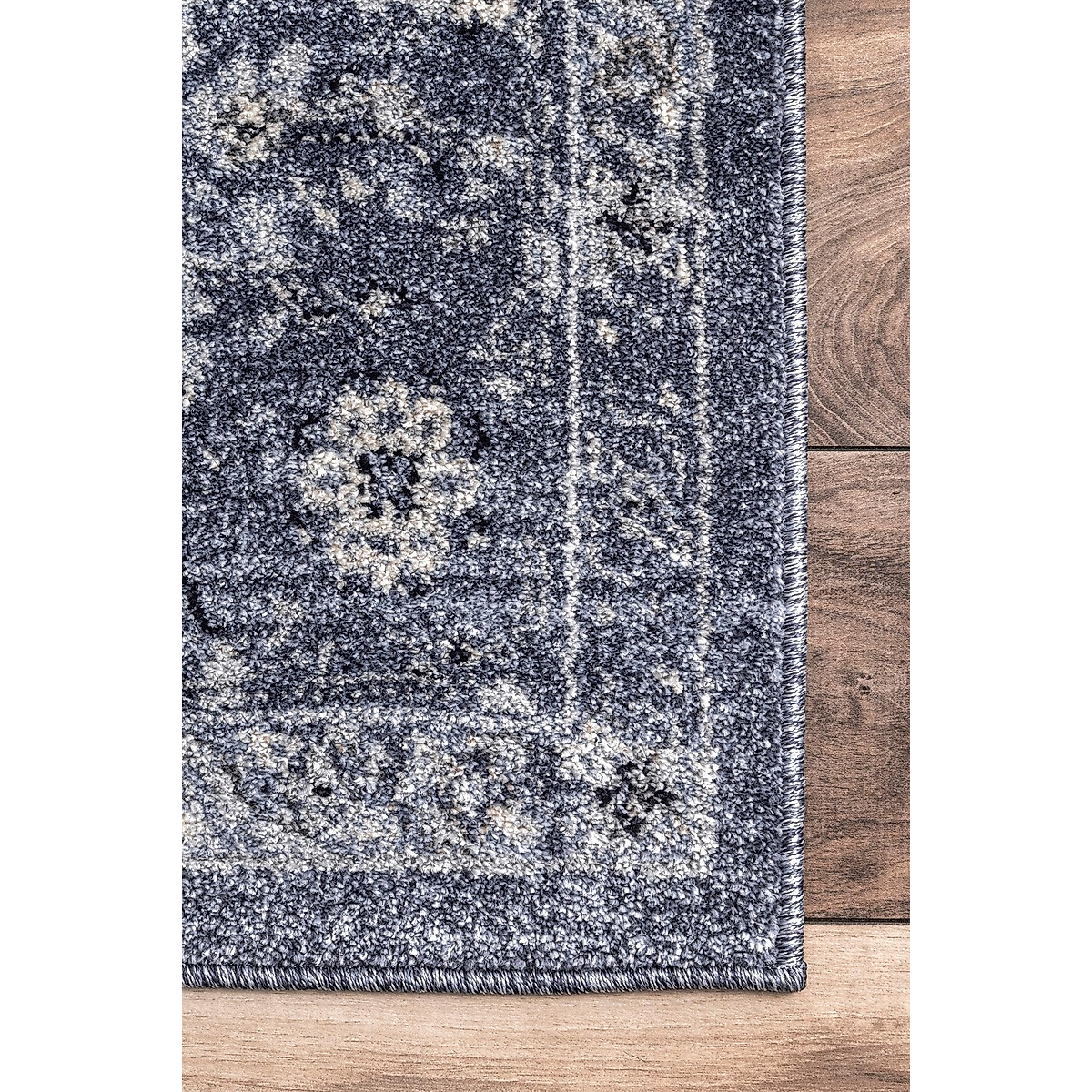 nuLOOM Vintage Florid Emma Area Rug, 4x6, Blue