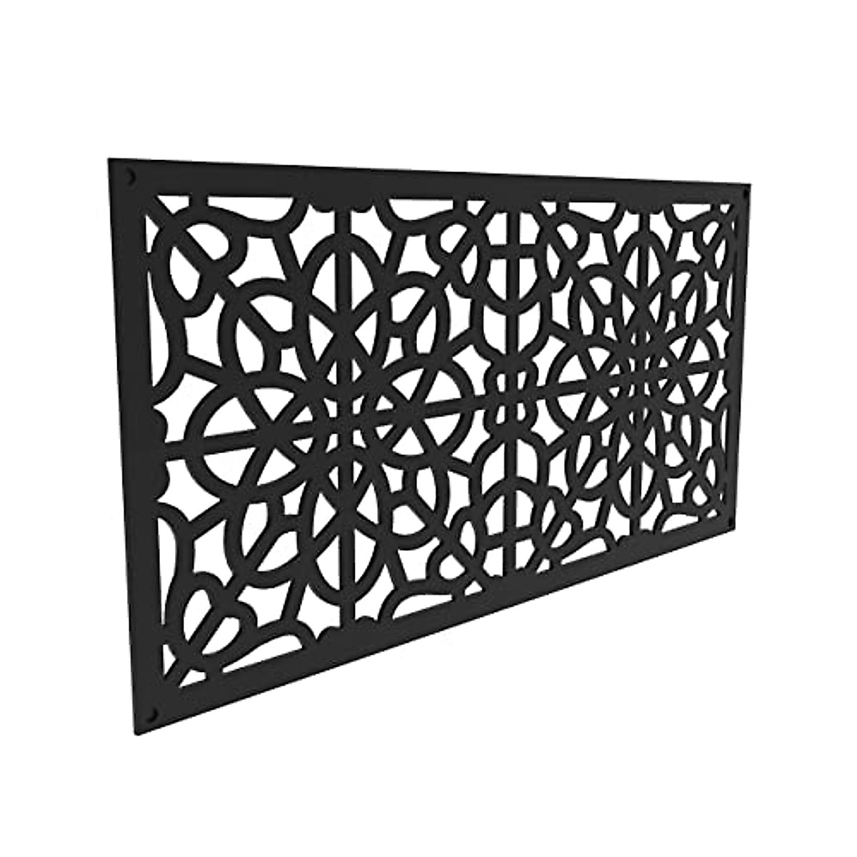 Barrette Outdoor Living 73030565 Fretwork Decorative Screen Panel, Black