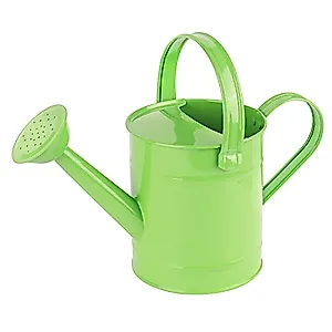 Linkidea 1.5 L Metal Watering Can, Children's Potted Watering Can, Garden Watering Can Sprinkler Iron Watering Can for Indoor, Outdoor, Office, Garden Plant Watering Can (Green)
