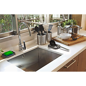 GOOD TO GOOD Silicone Soap Dish - Sponge Holder, Bathroom and Kitchen Sink Organizer Tray Set of 2 - Waterproof, Non-Slip, Durable, Flexible, Heat-Resistant, Eco-Friendly, Easy Clean