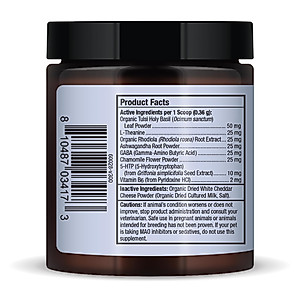 Bark & Whiskers Stress Support for Dogs & Cats, 1.29 Oz. (36.8 g), 5 Adaptogenic Herbs, Promotes Calmness, Veterinarian Formulated, Non-GMO, Dr. Mercola